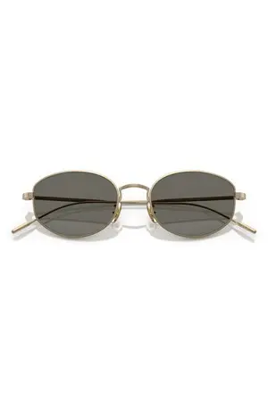 Oliver Spencer 51mm Oval Sunglasses - Gold Grey
