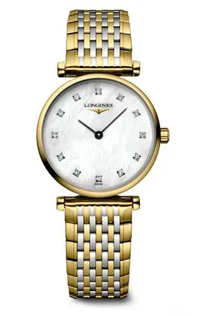 LONGINES La Grande Classique Diamond Bracelet Watch - White
