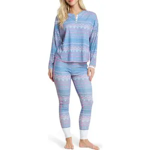 Honeydew Intimates Cuddle Crew Pajamas - Daybreak/fairisle