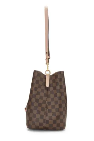 LOUIS VUITTON Damier Ebene Neo Noé Bucket Bag - Pink