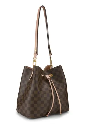 LOUIS VUITTON Damier Ebene Neo Noé Bucket Bag - Pink