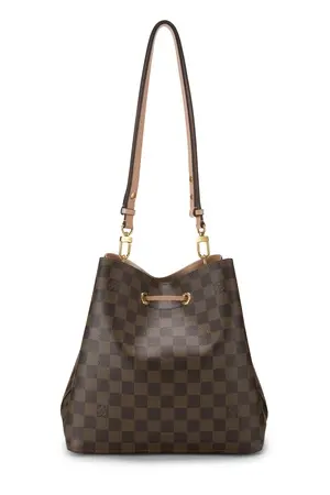 LOUIS VUITTON Damier Ebene Neo Noé Bucket Bag - Pink