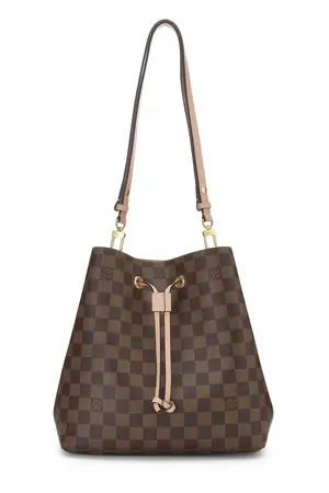 LOUIS VUITTON Louis Vuitton Damier Ebene Neo Noé Bucket Bag Pink