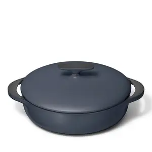 CARAWAY Enameled Cast Iron 3.5 Qt Braiser With Lid - Midnight