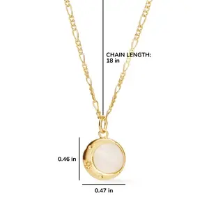 ANA LUISA Moon Pendant Mei - Gold