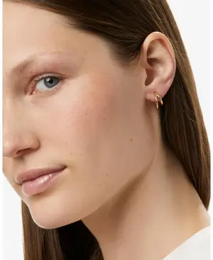 ANA LUISA Scarlett Double Hoop Earrings - Gold
