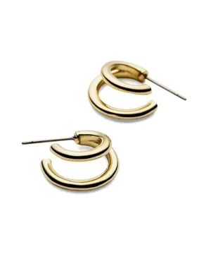 ANA LUISA Scarlett Double Hoop Earrings - Gold