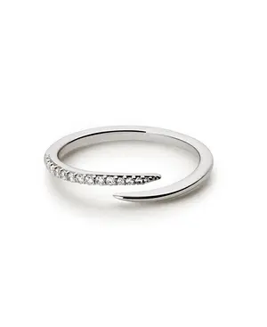 ANA LUISA Oren Claw Ring - Silver