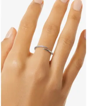 ANA LUISA Oren Claw Ring - Silver