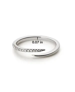 ANA LUISA Oren Claw Ring - Silver