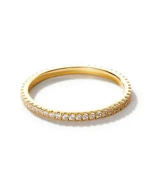 ANA LUISA Eternity Ring With Cubic Zirconia - Gold