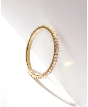 ANA LUISA Eternity Ring With Cubic Zirconia - Gold