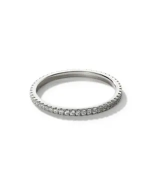 ANA LUISA Eternity Ring With Cubic Zirconia - Silver