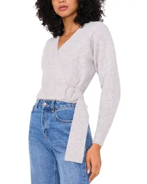 1.State Crossover Cropped Sweater