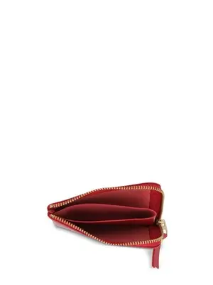 Comme Des Garçons Zipped Leather Wallet - Red