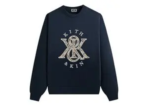 Kith K&k Python Nelson Crewneck Sweatshirt - Nocturnal