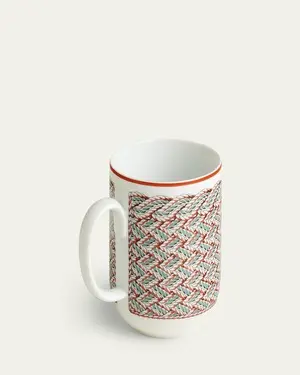 Hermès Tressages Equestres No. 2 Mug, 10 Oz