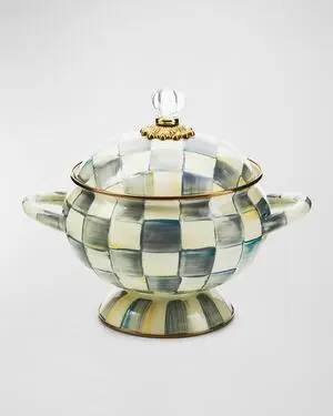 MACKENZIE-CHILDS Sterling Check Tureen