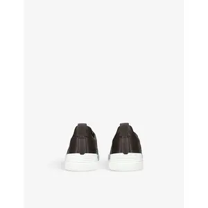Zegna Triple Stitch Secondskin Shearling Leather Low-top Trainers - Brown/oth