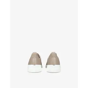 Zegna Triple Stitch Secondskin Leather Low-top Trainers - Grey Mid
