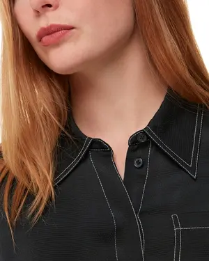 Whistles Top Stitch Shirt