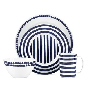 Kate Spade New York Charlotte Street East 4-piece Place Setting - Navy North
