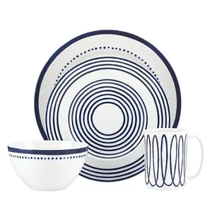 Kate Spade New York Charlotte Street East 4-piece Place Setting - Navy West