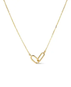 ANA LUISA Pendant Twisted Link Necklace - Gold