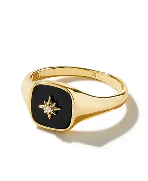 ANA LUISA Signet Ring Gold