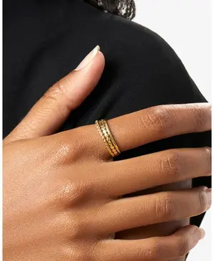 ANA LUISA Adrianna Ring Set - Gold
