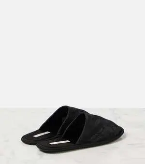 THE ROW Frances Floral Jacquard Slippers