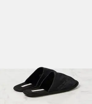 THE ROW Frances Floral Jacquard Slippers