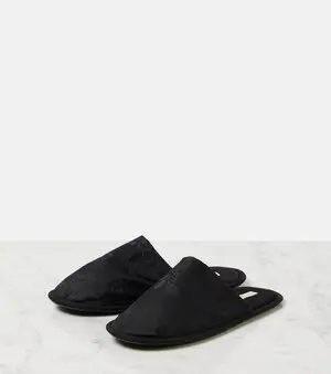THE ROW Frances Floral Jacquard Slippers