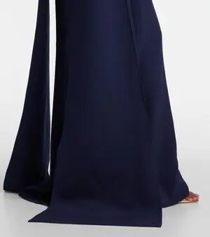 Safiyaa Ginevra Caped Crêpe Gown