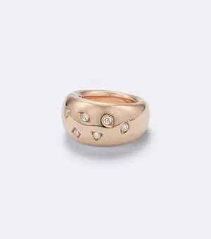 Pomellato 18kt Rose Diamond Ring - Gold