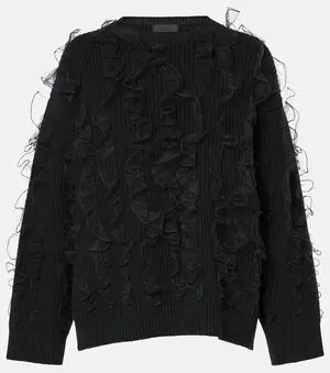 Valentino Garavani Embroidered Wool Sweater