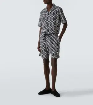 Orlebar Brown Printed Cotton-blend Terry Shorts