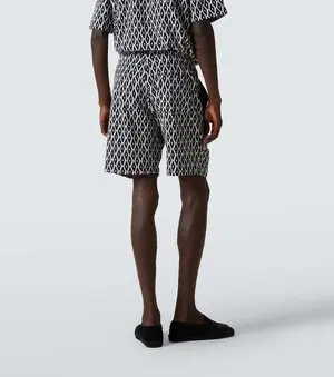 Orlebar Brown Printed Cotton-blend Terry Shorts