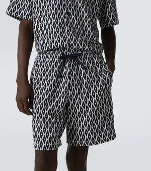 Orlebar Brown Printed Cotton-blend Terry Shorts