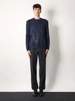 Fendi Braided Wool Sweater With Ff Details
