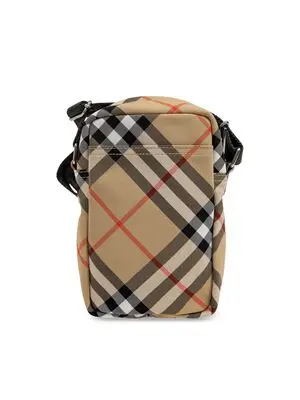 Burberry Check-pattern Messenger Bag
