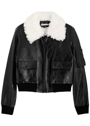 Alice + Olivia Willard Faux Leather Jacket