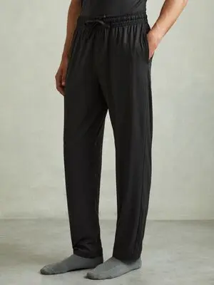 REISS Colorado Tapered Stretch-jersey Joggers