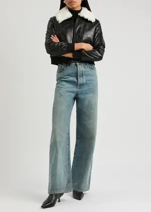 Alice + Olivia Willard Faux Leather Jacket