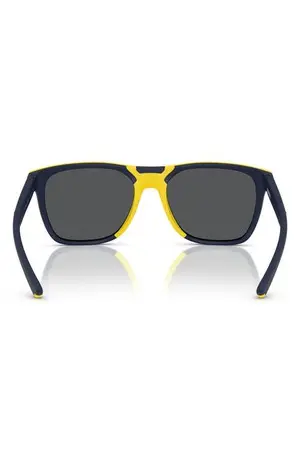 SCUDERIA FERRARI 57mm Square Sunglasses - Matte Blue