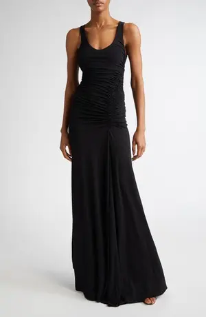 Michael Kors Ruched Jersey Gown
