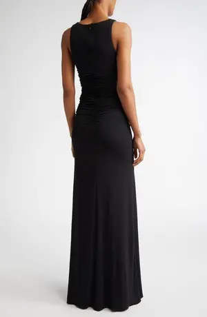 Michael Kors Ruched Jersey Gown
