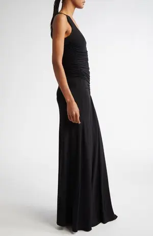 Michael Kors Ruched Jersey Gown