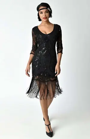 Unique Vintage Fringe Cocktail Dresses