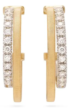 MARCO BICEGO Marco Bicego Masai Double Hoop Diamond Earrings